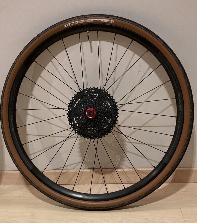 Complete Axis Elite Gravel Wheelset with Panaracer Gravelking Tyres ...