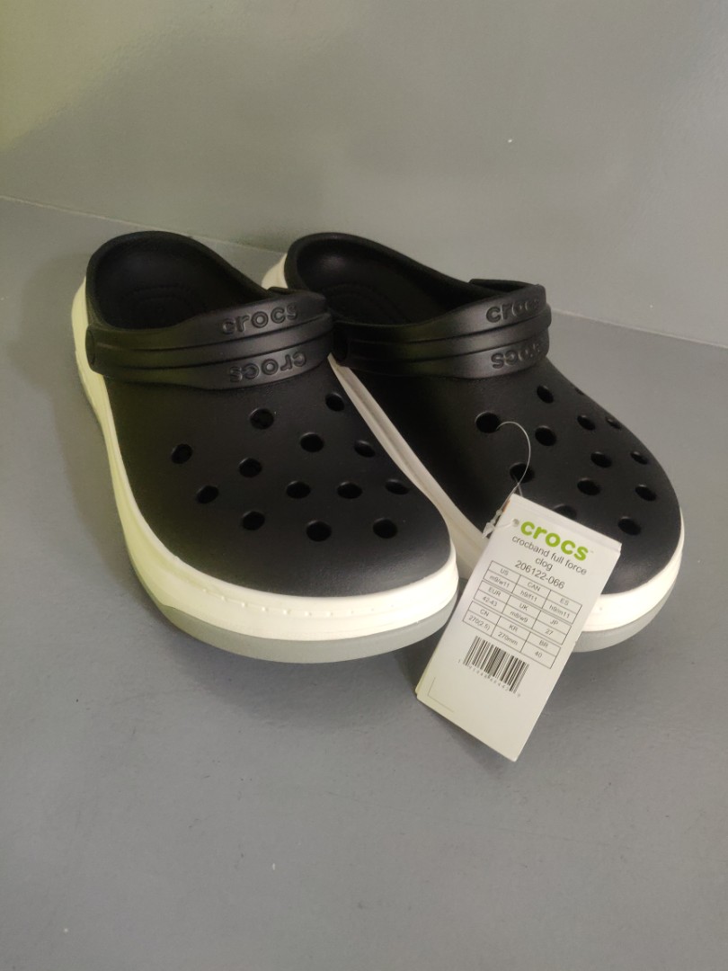 Crocs Full Force Black, Men's Fashion, Footwear, Slippers & Slides on ...