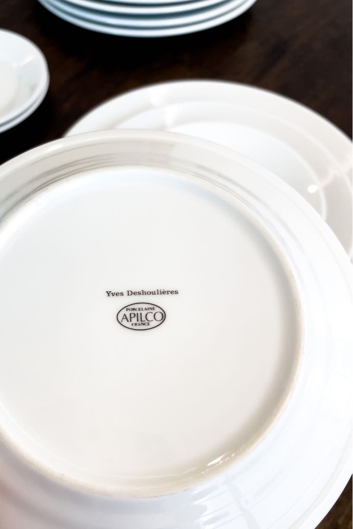 French Apilco dinnerware, Furniture & Home Living, Kitchenware ...