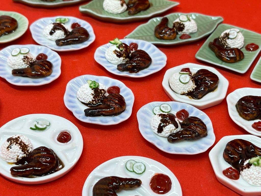 Handmade Miniature Ayam Bakar, Soya Sauce Grilled Chicken, BBQ Chicken ...