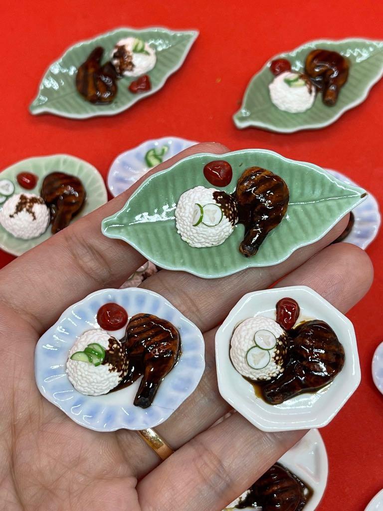 Handmade Miniature Ayam Bakar, Soya Sauce Grilled Chicken, BBQ Chicken ...