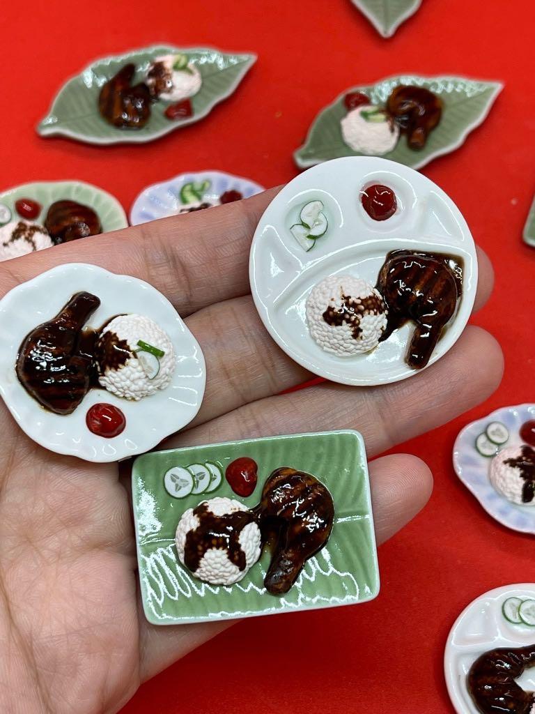 Handmade Miniature Ayam Bakar, Soya Sauce Grilled Chicken, BBQ Chicken ...