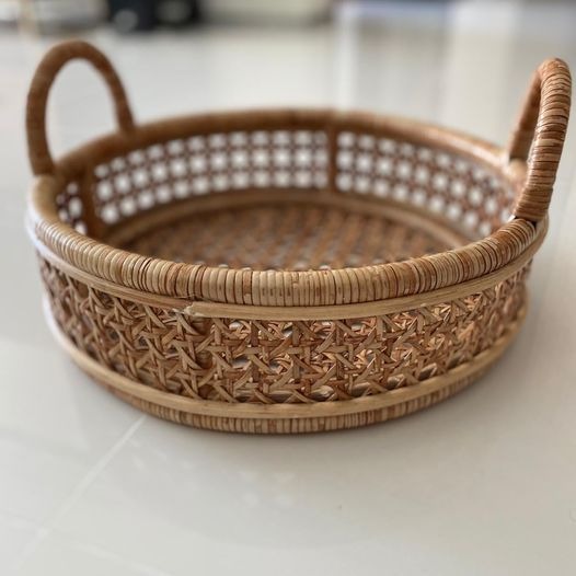 Handwoven Rattan Tray/Centerpiece from the Philippines, Furniture ...