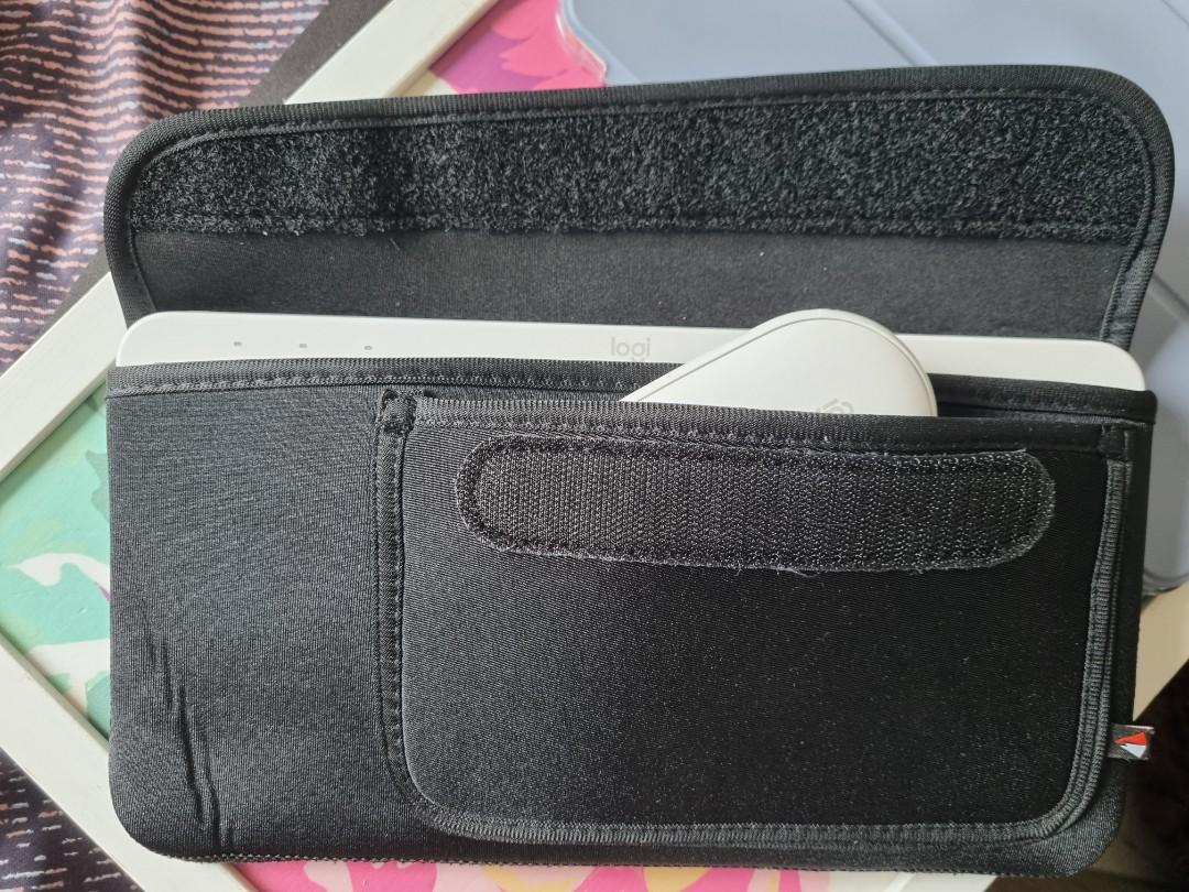 Keyboard sleeve with mouse pouch (fits logitech k380 and pebble mouse ...