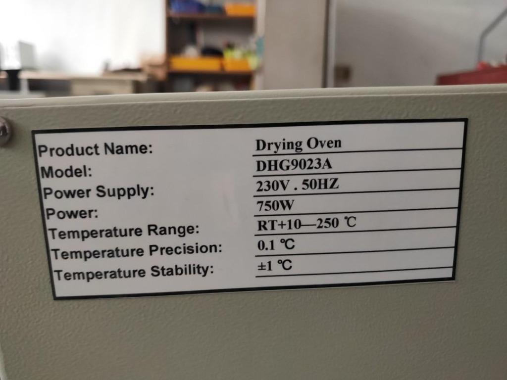 Laboratory Drying Oven DHG9023A(5 pcs) for sale @ $300 each, Everything Else on Carousell