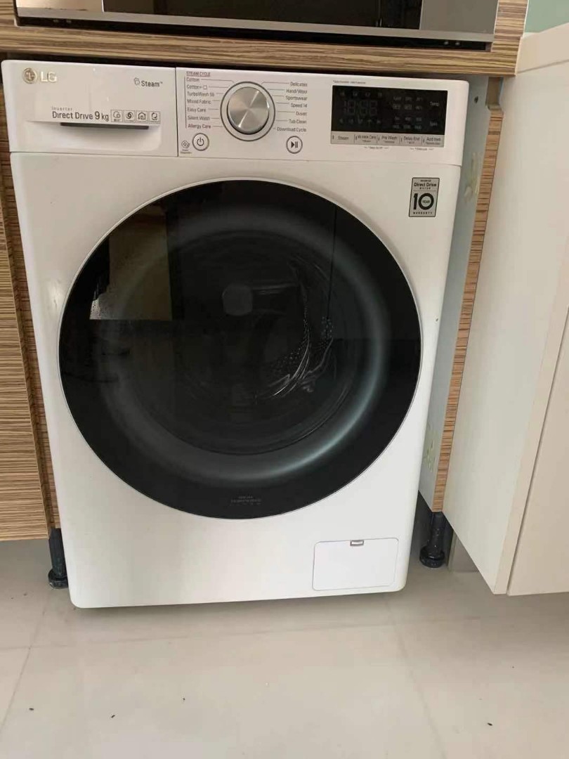 LG 9kg Direct Drive front load washer, TV & Home Appliances, Washing Machines and Dryers on ...