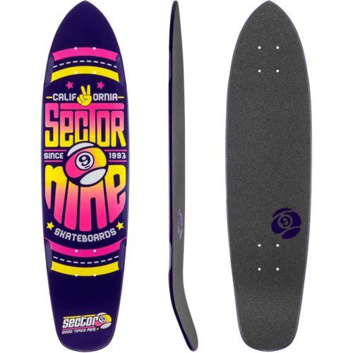Limited Edition Sector Nine 9 Skateboard Longboard Navy Maple Wood ...