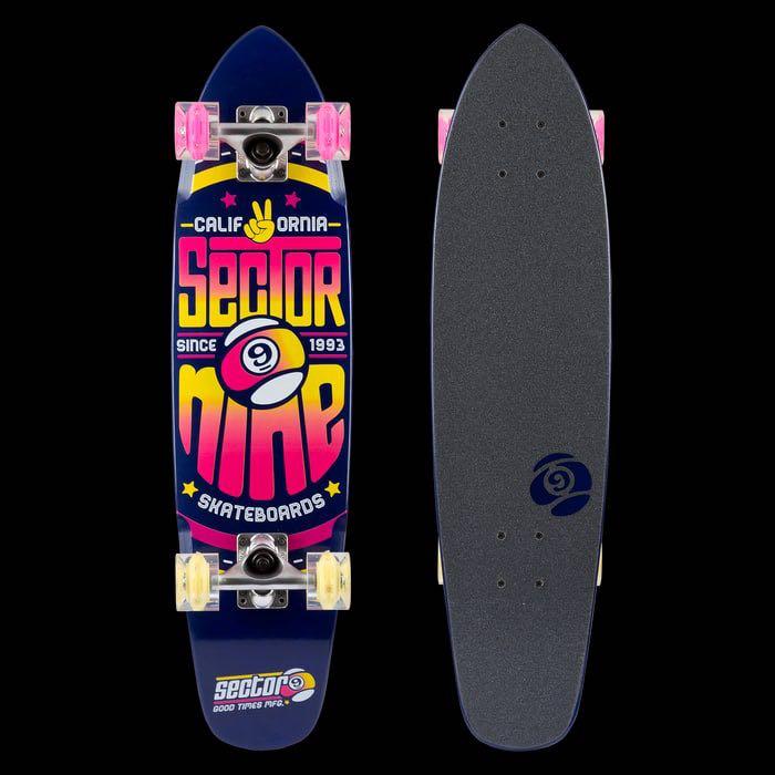 Limited Edition Sector Nine 9 Skateboard Longboard Navy Maple Wood ...