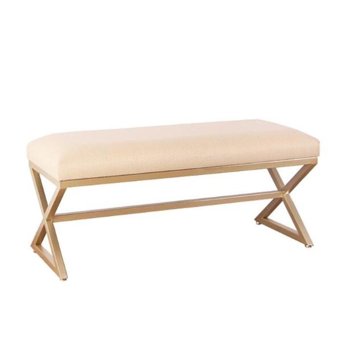 MARCO Bench Series - Nordic Bench with Minimalist Design Golden Stand ...