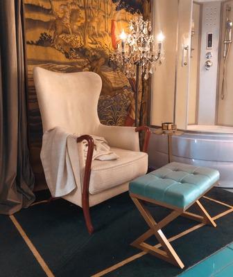 MARCO Bench Series - Nordic Bench with Minimalist Design Golden Stand ...