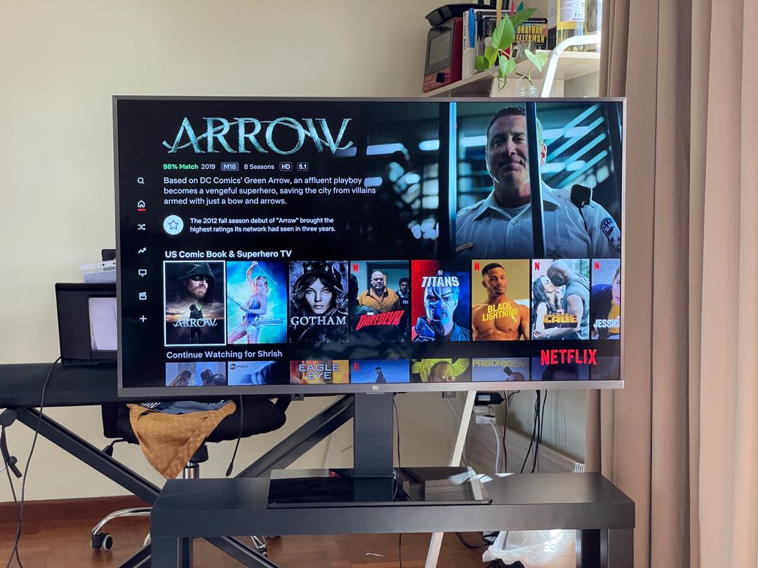 MI TV 42inch 4K , smart android TV . Global set ( with box ) FREE GLASS ...