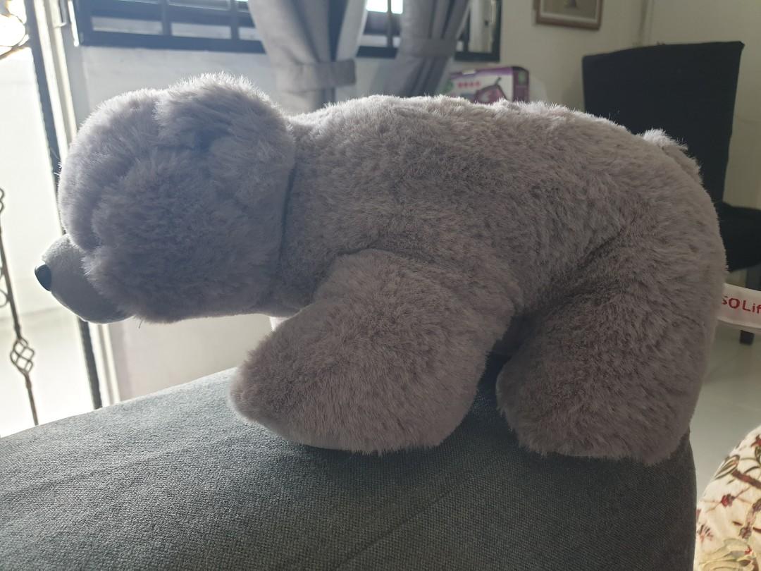 Miniso Teddy bear grey stuffed plush toy, Hobbies & Toys, Toys & Games ...