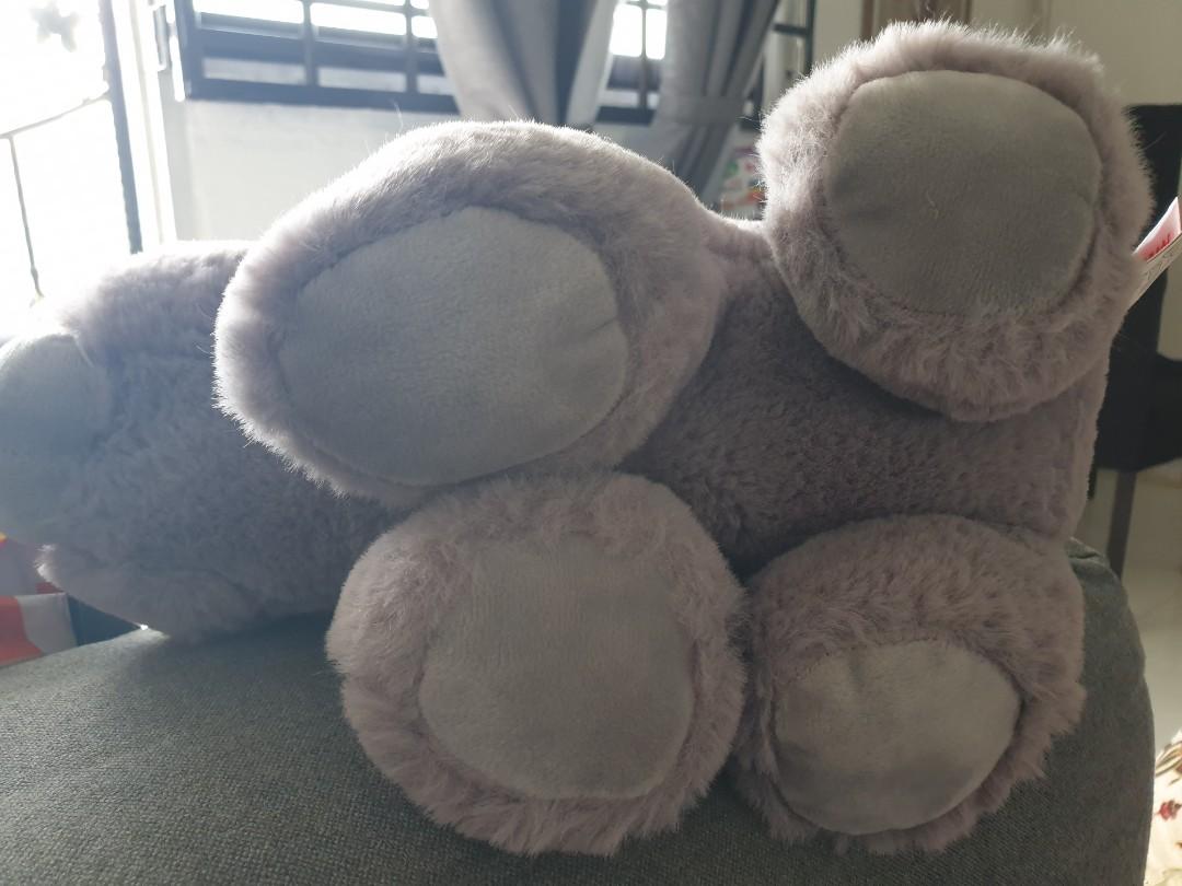 Miniso Teddy bear grey stuffed plush toy, Hobbies & Toys, Toys & Games ...