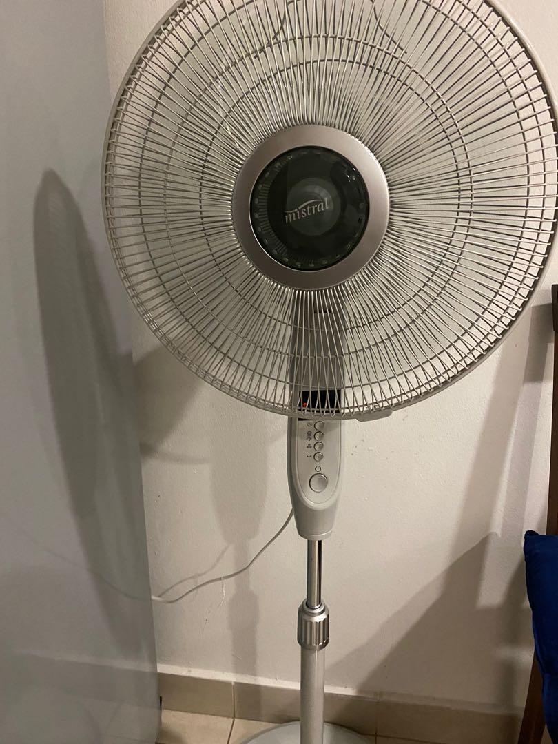 Mistral 16” Standing Fan with Remote, Furniture & Home Living, Lighting ...