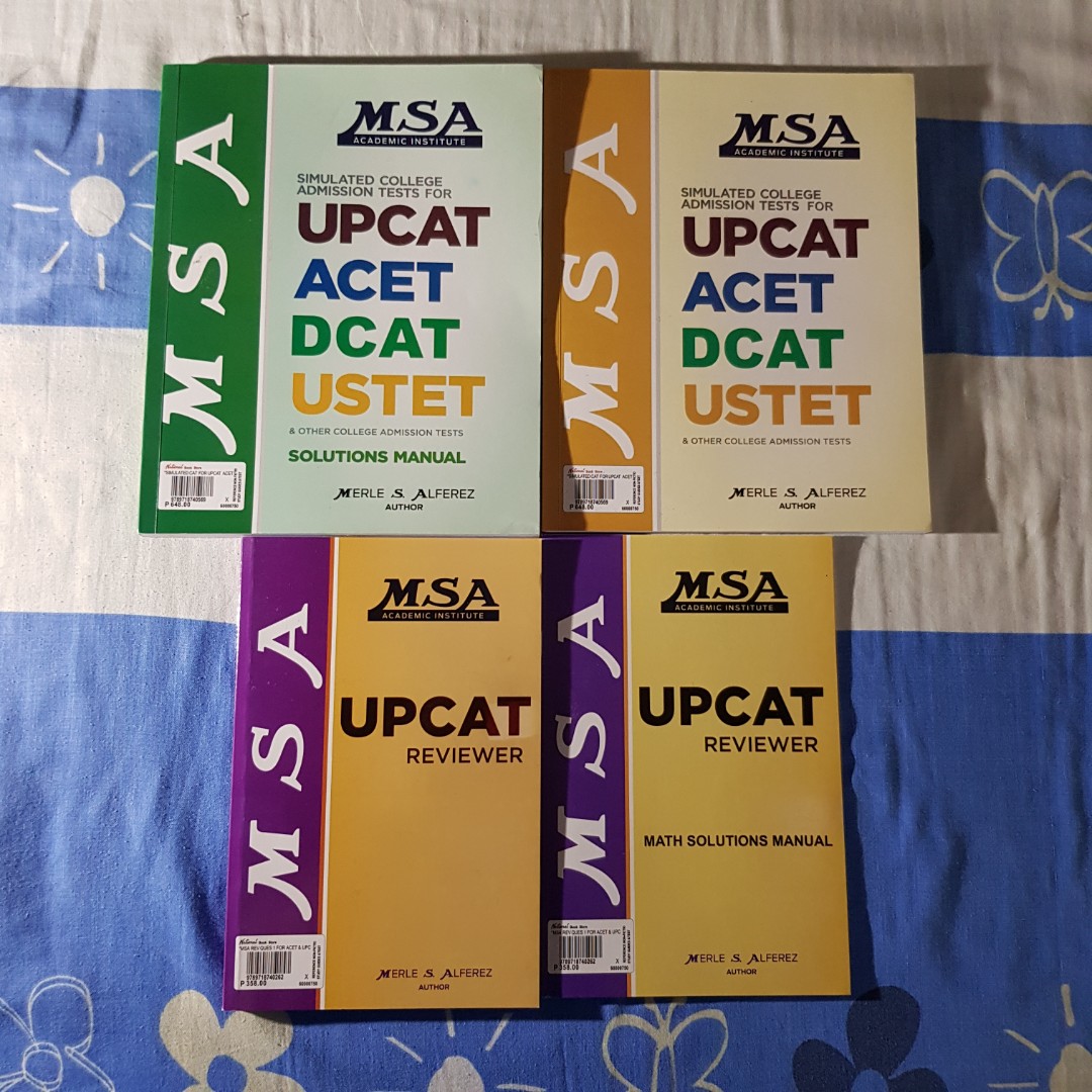 MSA UPCAT, ACET, DCAT, USTET Reviewer Bundle, Hobbies & Toys, Books ...