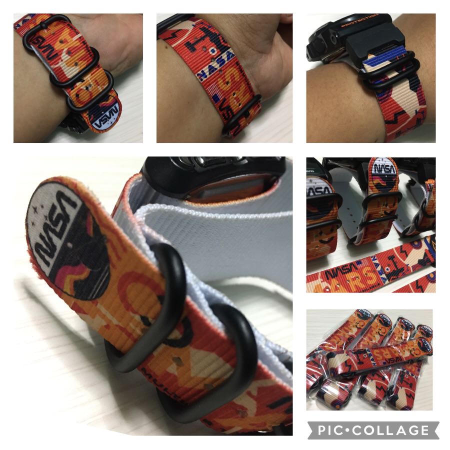 NASA Watch Strap Zulu Nato Strap with Free G-Shock Adapters, Men's ...