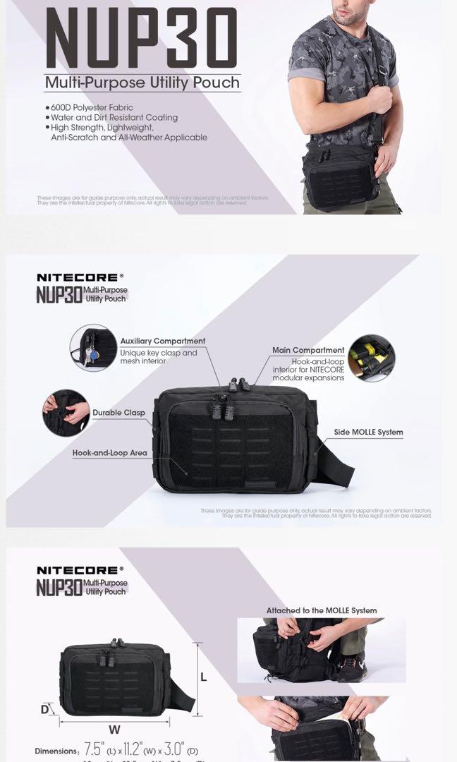 Nitecore NUP30 - MOLLE Utility Pouch, Everything Else on Carousell