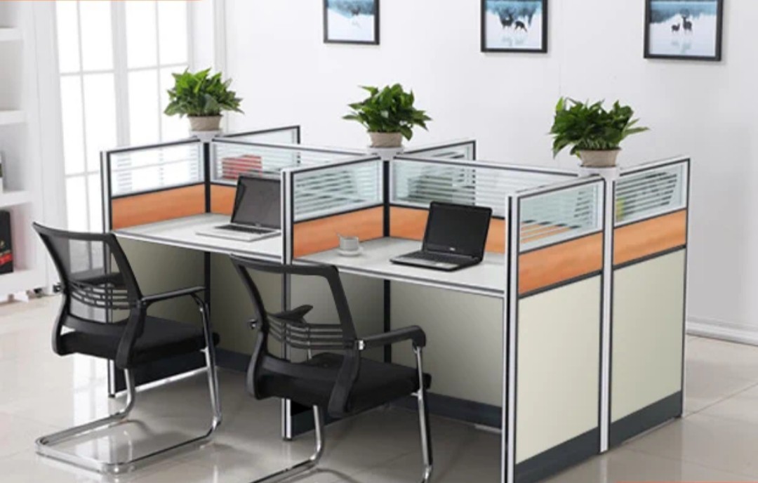 Office cubicle (set of 4 workstation), Furniture & Home Living ...