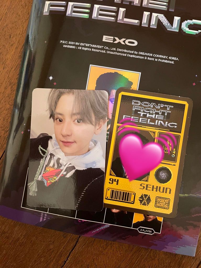 OFFICIAL ONHAND EXO CHANYEOL DON’T FIGHT THE FEELING DFTF EXPANSION ...