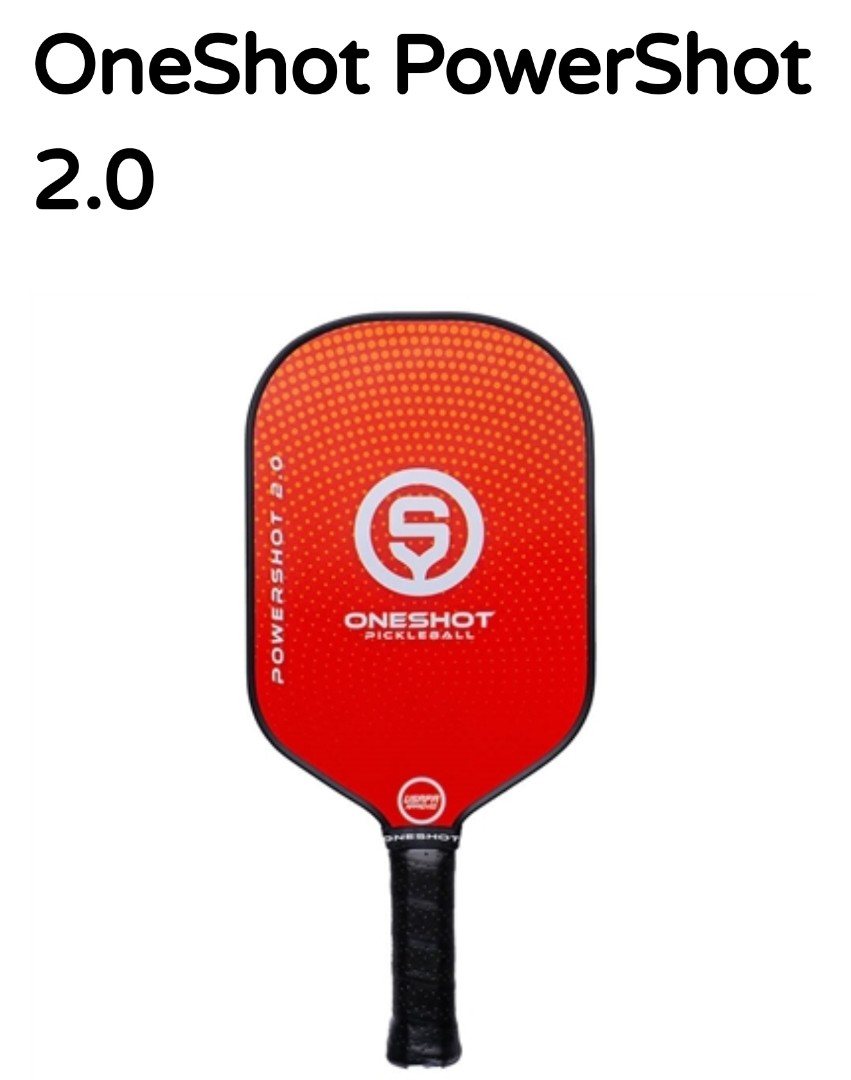 OneShot PowerShot 2.0 Pickleball Paddle, Sports Equipment, Sports ...