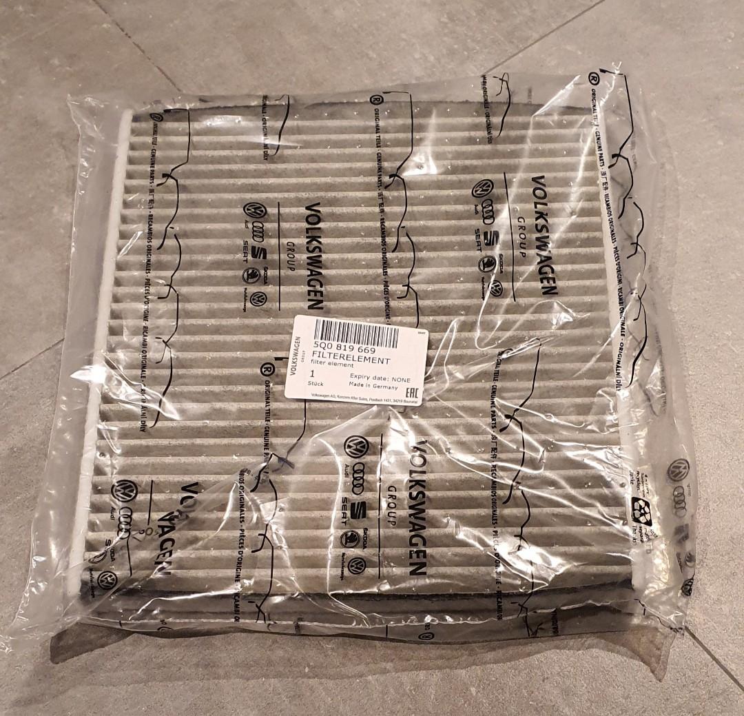 Original VW Audi Skoda Seat Cabin Air Filter 5Q0819669, Car Accessories ...