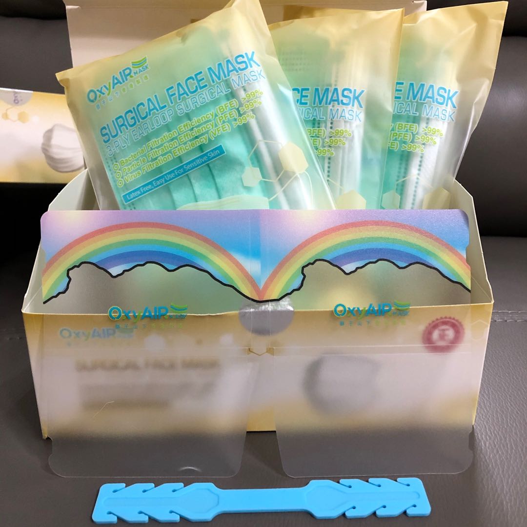 (實驗評分A+之選) OxyAir Mask 成人醫用口罩 - ASTM level 3, 健康及營養食用品, 口罩、面罩 - Carousell