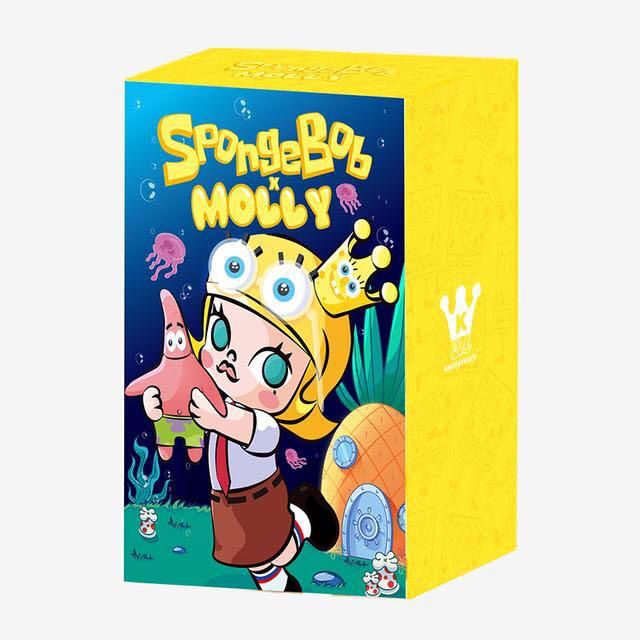 POP MART MOLLY X SPONGEBOb &PATRICK STAR ACTION FIGURE, 興趣及遊戲, 玩具 & 遊戲類 ...