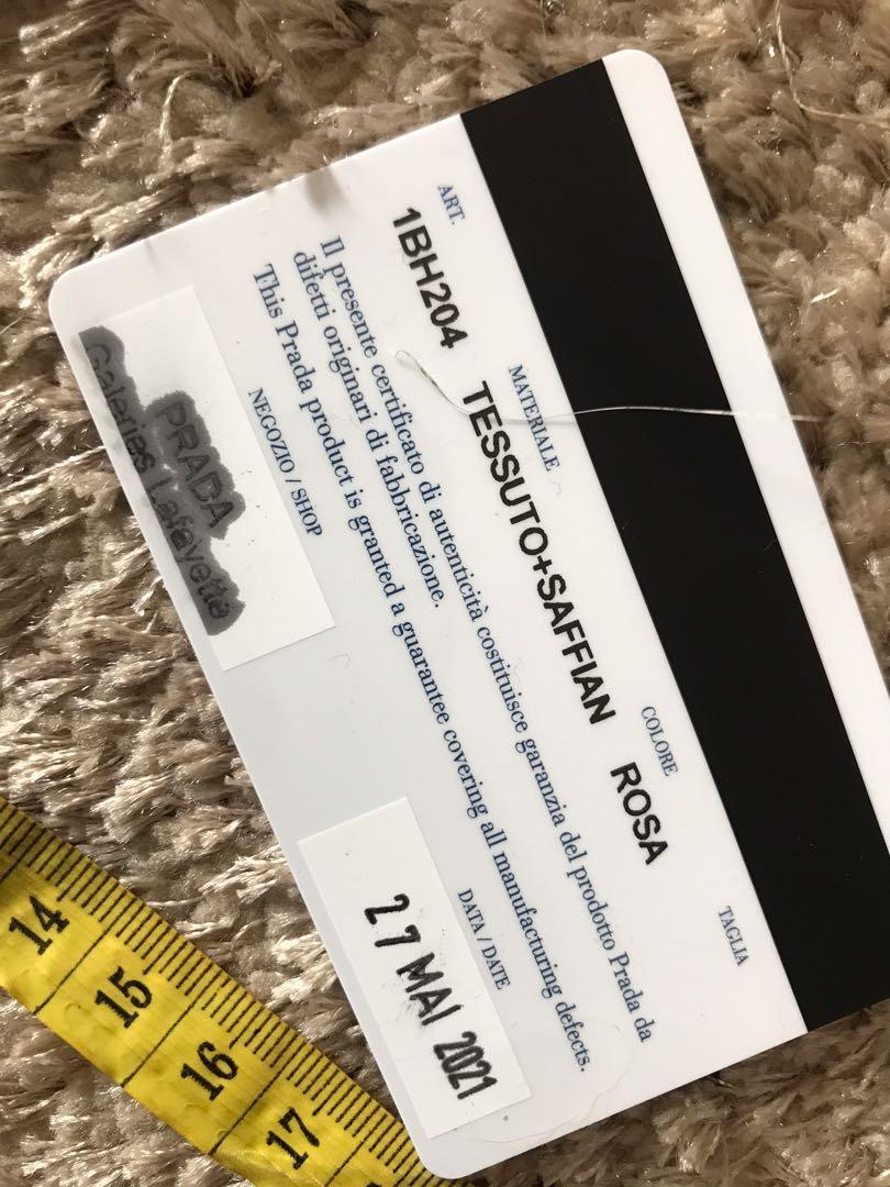 Prada authentic card tas original beli milan kartu otentik prada ...