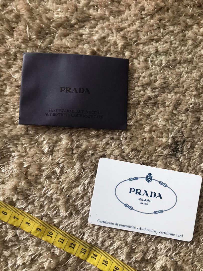 Prada authentic card tas original beli milan kartu otentik prada ...