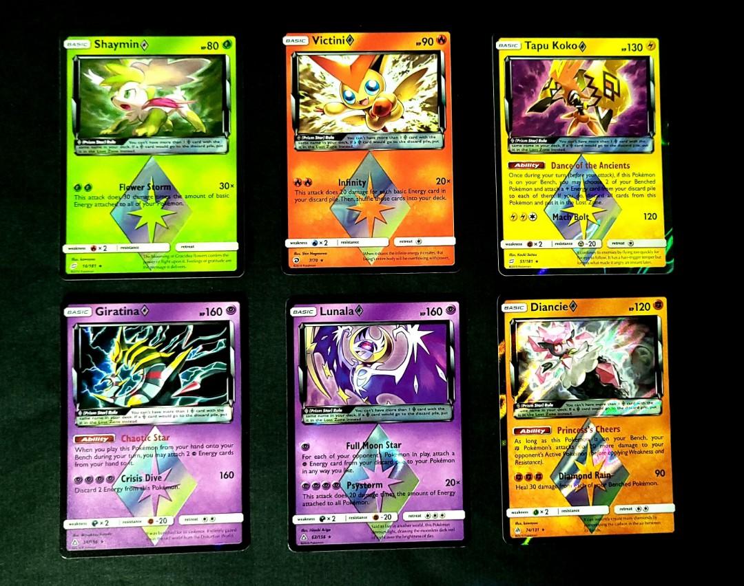 Prism Star Pokemon and Trainer Cards / Pokemon TCG, Hobbies & Toys ...