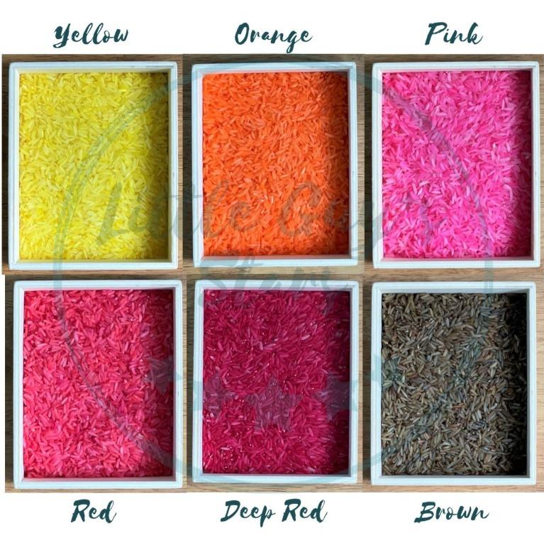 Rainbow Coloured Rice for Sensory Play 250g, Hobbies & Toys, Toys ...