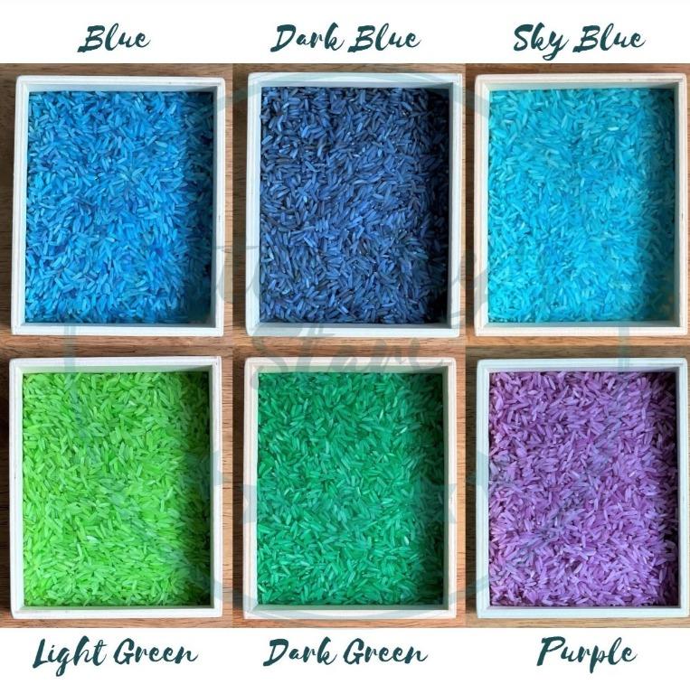 Rainbow Coloured Rice for Sensory Play 250g, Hobbies & Toys, Toys ...