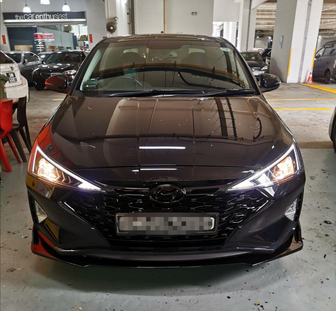 (Restocking End March April Glossy Black) Hyundai Avante 2019 Mesh Net ...
