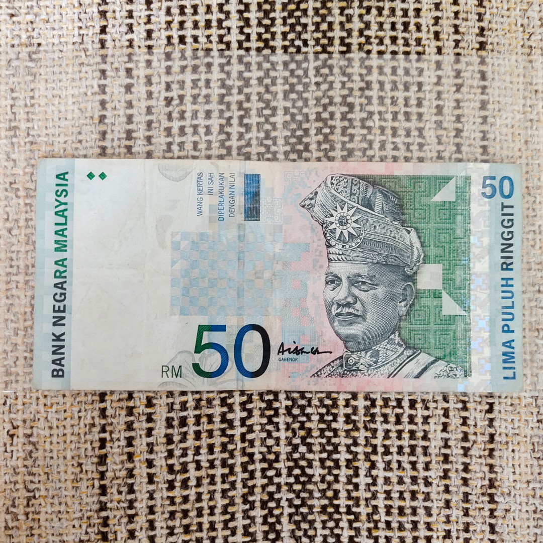 RM50 ringgit malaysia duit lama banknote, Hobbies & Toys, Collectibles ...