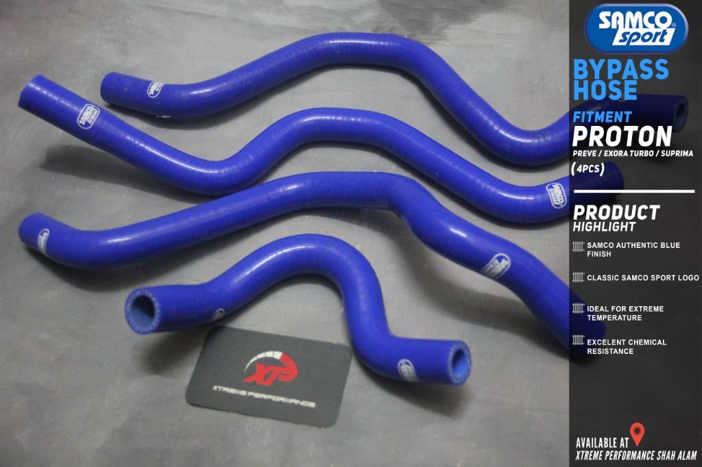 SILICONE BYPASS KIT HOSE PROTON PREVE SUPRIMA EXORA TURBO SAMCO BLUE ...
