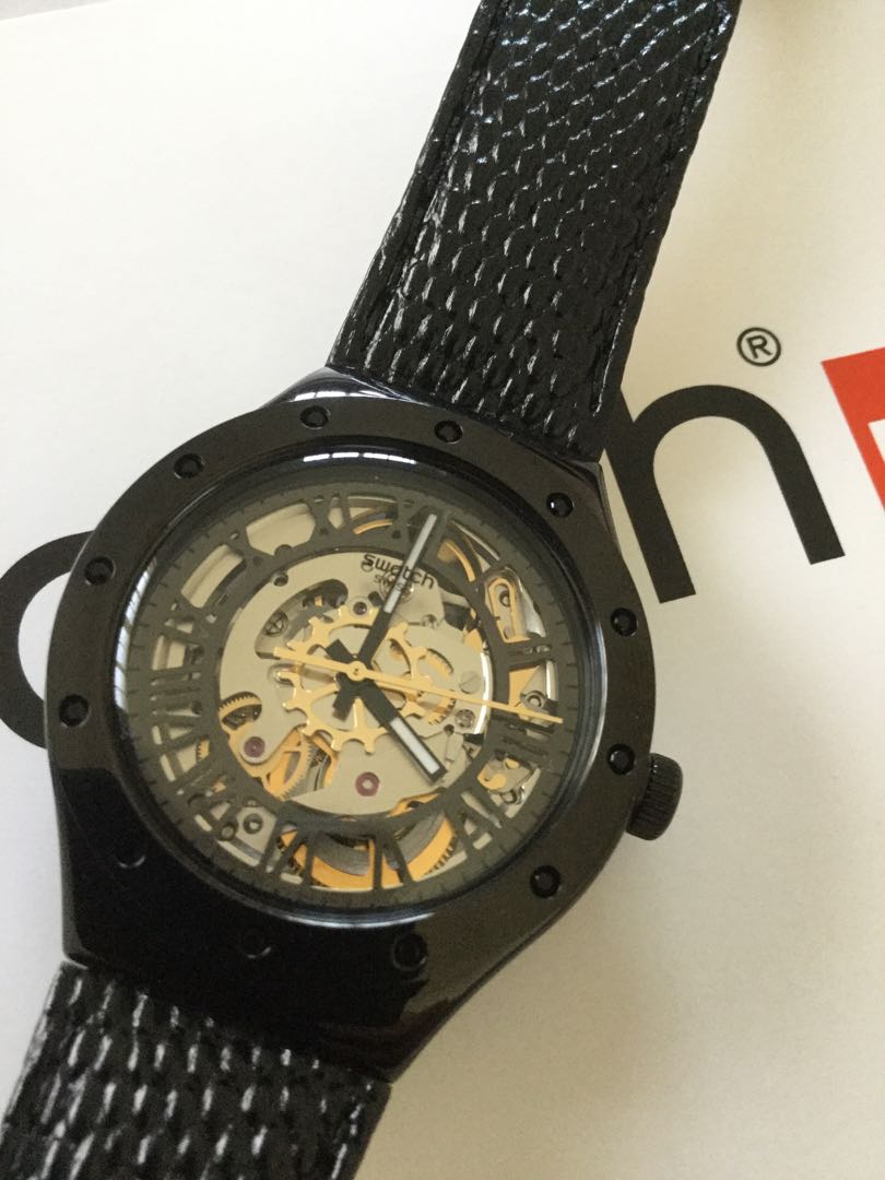 Swatch Automatic Skeleton Watch, Women's Fashion, Watches & Accessories ...