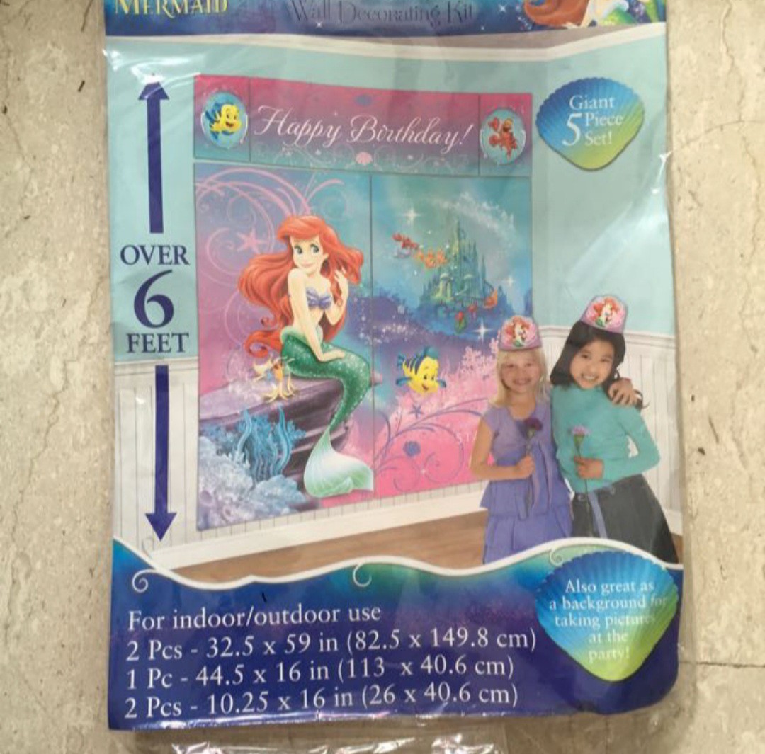 Aerial Mermaid / ocean / underwater Birthday decor, Hobbies & Toys ...