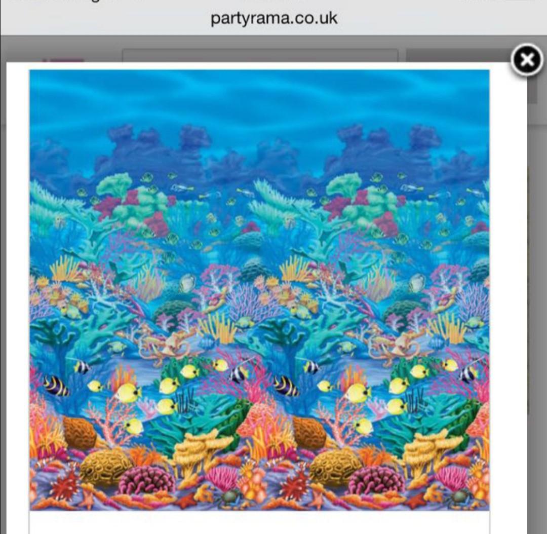 Aerial Mermaid / ocean / underwater Birthday decor, Hobbies & Toys ...