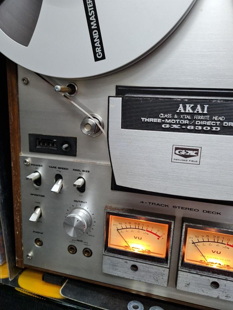 AKAI GX-630D 4 Tracks open reel tape recorder, Audio, Voice Recorders on Carousell