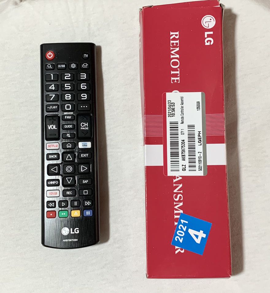 Brand New LG AKB75675304 Remote Control (Original), TV & Home ...