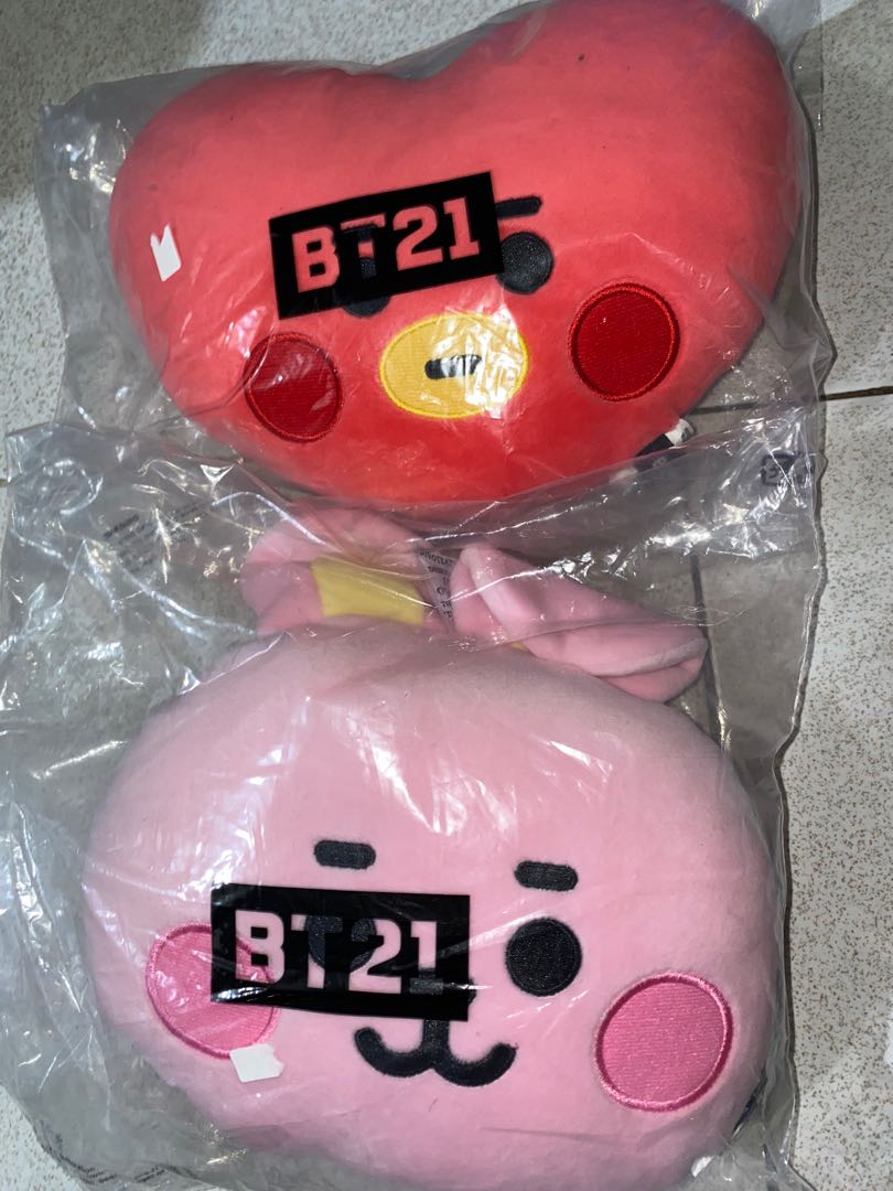 BT21 Mochi Face Cushion - Taekook, Furniture & Home Living, Bedding ...