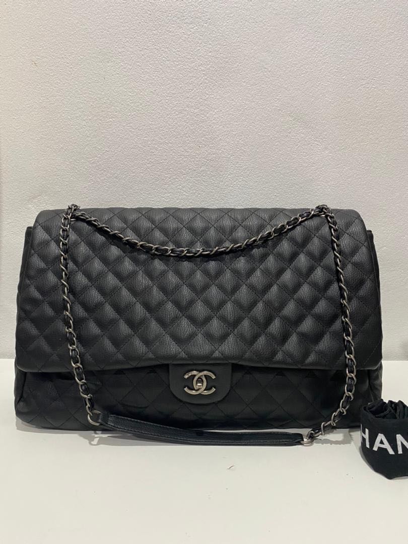 Chanel XXL Classic Flap Bag, Women's Fashion, Bags & Wallets, Purses ...