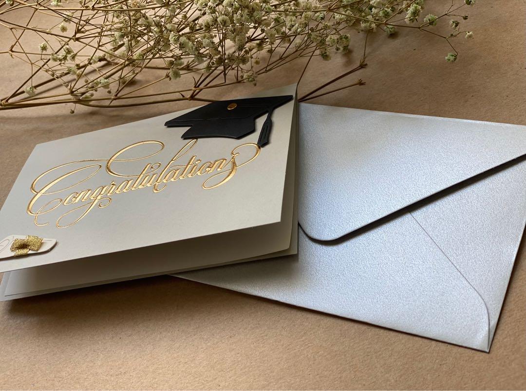 Congratulations Graduation Card with Envelope - Size: 15cm x 10cm ...