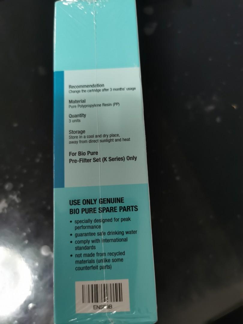 Elken Bio Pure Pre-Filter Cartridge (K Series), TV & Home Appliances ...