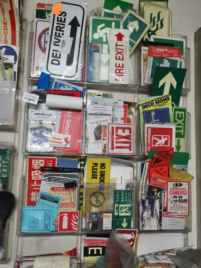 Exit Signs and Fire exit stickers, Commercial & Industrial ...
