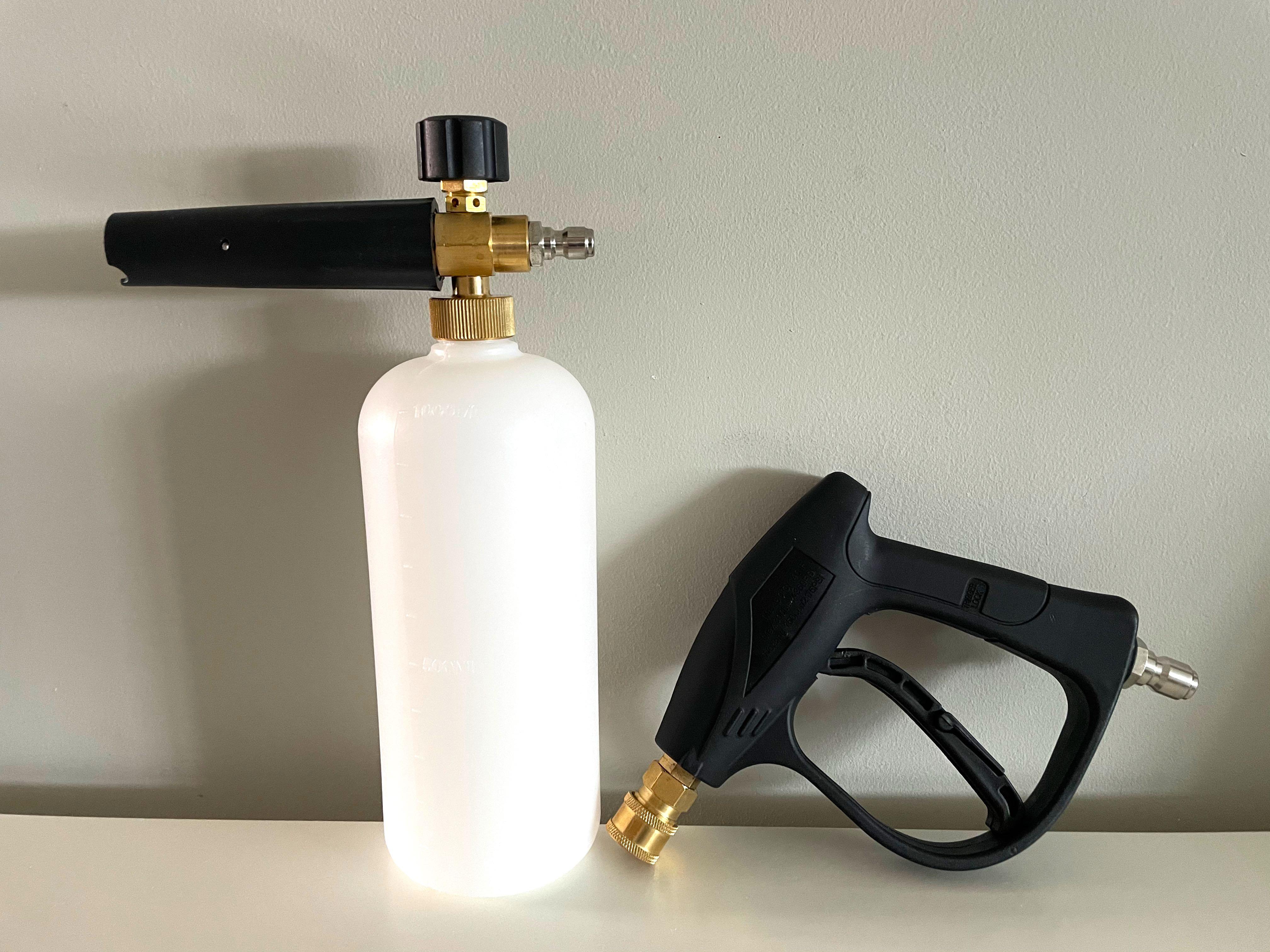 Foam gun + soap bottle, Car Accessories, Accessories on Carousell