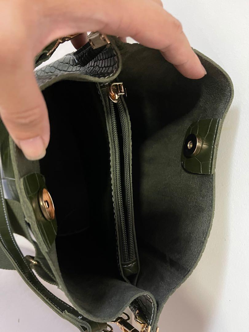Green bucket bag, Women's Fashion, Bags & Wallets, Shoulder Bags on ...