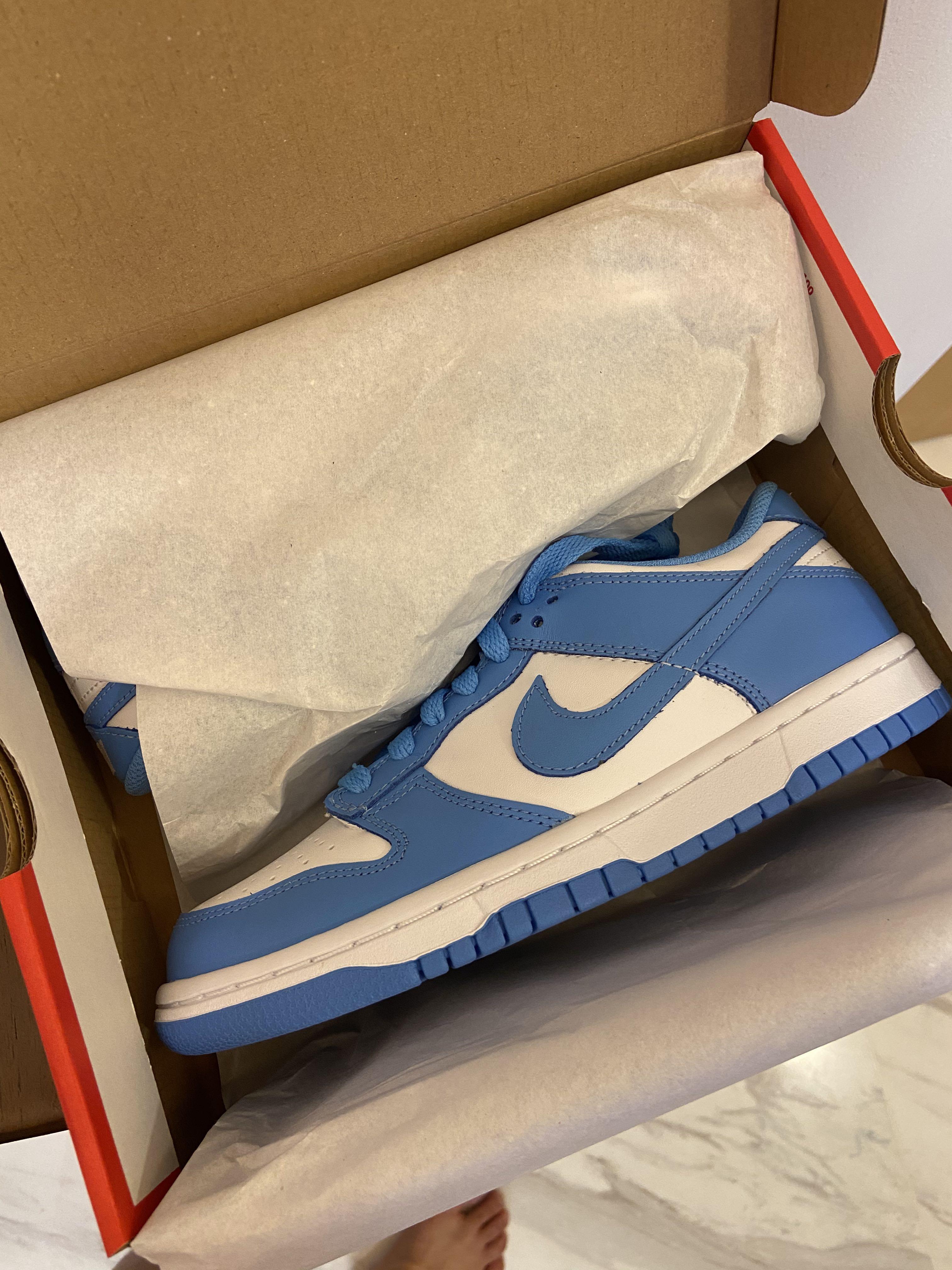 GS5Y nike dunk low GS unc, Men's Fashion, Footwear, Sneakers on Carousell