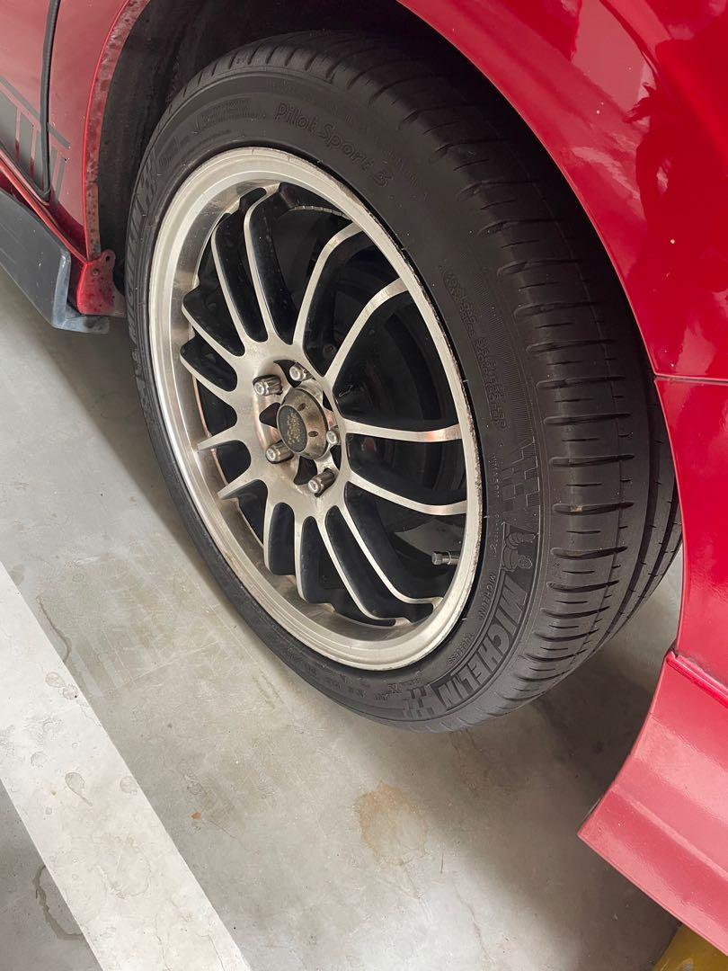 Honda stream RN6 rims and tyre. Selling in a set., Car Accessories ...