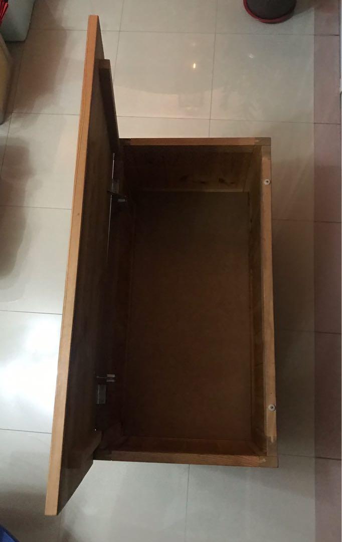 IKEA wooden storage box, Furniture & Home Living, Furniture, Shelves ...